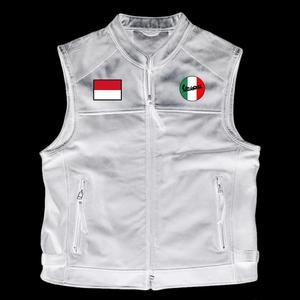 Jual ( NEW ) vest motor kulit asli Rompi VESPA jaket biker SCOOTER ...