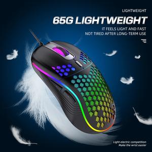 Jual Wired Gaming Mouse Rgb Computer Mouse Gamer Usb 6 Buttons 7200Dpi ...