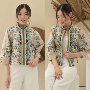 Jual AZ 135 - Outer Batik Wanita / Jaket Bomber Luaran Batik Modern ...