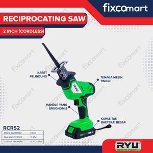 Promo RYU CORDLESS RECIPROCATING SAW 2 INCH - MESIN GERGAJI POTONG ...