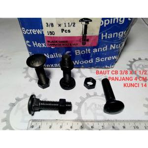 Jual BAUT CB 3/8 X 1 1/2 BAUT PAYUNG / BAK TRUK / PAGAR / BUMPER ...