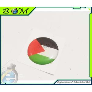 Jual stiker 3d emblem logo timbul resin bendera palestina palestine ...