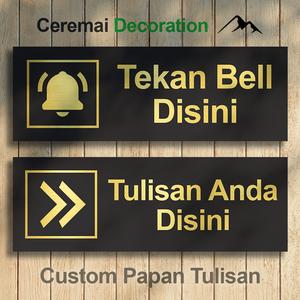 Jual CUSTOM PAPAN NAMA DAN TULISAN SENDIRI PENANDA PETUNJUK RUANGAN ...