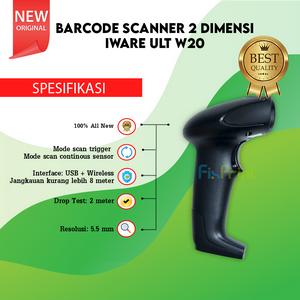 Jual Scanner Barcode 2D Laser Iware ULT-W20 Wifi - Kab. Sleman ...