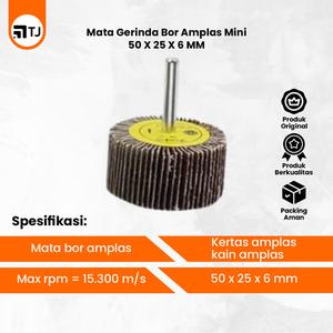 Jual Mata Bor Amplas 50 x 25 mm Mata Bor Gerinda Penghalus - #180 ...