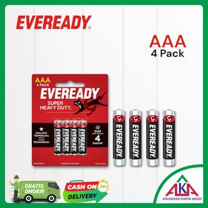Jual 4 Pcs Baterai EVEREADY Super Heavy Duty Battery AA / A2 AAA / A3 ...
