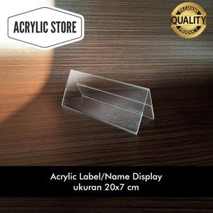 Jual Acrylic Name Label/Acrylic Display Nama/Standing Price Tag Akrilik ...