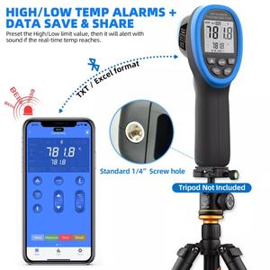 Jual HP-1500-App Infrared Thermometer -Digital Pyrometer Temperature l ...