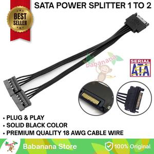 Jual (Kl0E) Sata Power Splitter 1 To 2 Kabel Cabang Hdd Ssd Cable Hub ...