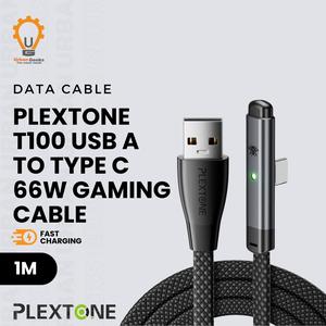 Promo Plextone T100 USB A To Type C Elbow Gaming Cable 66W Cable ...