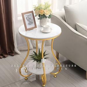 Jual coffee tableTop Marmer Side Table Marmer Kaki Besi meja industrial ...