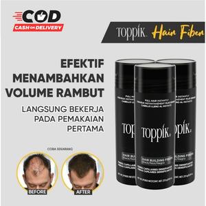 Jual Toppik Penebal Rambut Serat Hitam - Hair Building Fiber Thick Anti ...