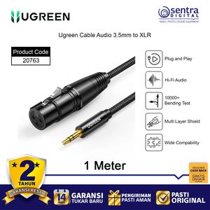 Jual Kabel XLR Female to 3.5mm Cable Microphone Condenser UGREEN ...