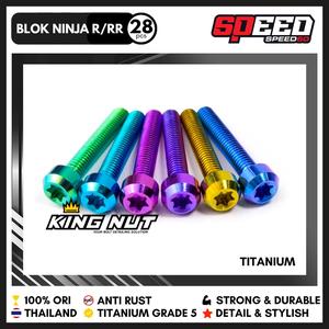 Jual Baut Blok Bak Mesin Ninja R RR Baut Titanium Grade 5 Thailand King Nut - Zeus - Kab. Badung ...
