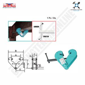 Jual - Beam Clamp Kapasitas 2 Ton WIPRO Penjepit Clem Klem Plat Baja 2T ...