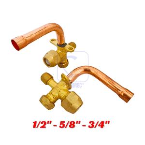 Jual Kran Outdoor Valve AC R22 1/2" 5/8" 3/4" 3 Way - 1/2"-R22 ...