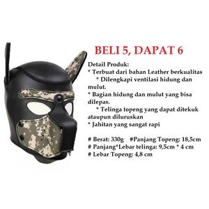 Jual D593 Toys BDSM Topeng Leather Anjing Slave Kostum Face Sets ...