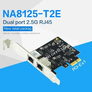 Jual 2.5G 2 Port Pcie Rj45 2500Mbps Realtek Chip Rtl8125Bg Dual Port ...