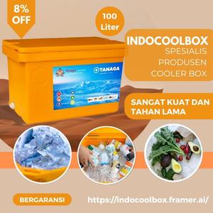 Jual Cooler Box Tanaga 100 Liter Termos Es Kotak Tempat Es Batu Daging ...