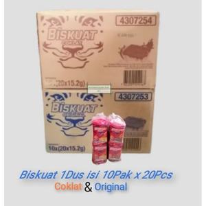 Jual Biskuat Biskuit Susu Renceng 1 Dus / Karton isi 10 Pak x 20 ...