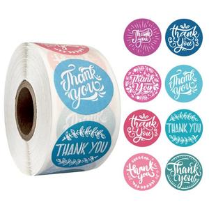 Jual Stiker Thank You 8 Warna Label Sticker Makanan Label Botol Murah ...