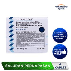 Jual TUZALOS STRIP 4 KAPLET / OBAT BATUK FLU / KIMIA FARMA - Kab ...