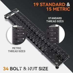 Jual Screw measuring gauge Standard Screw Size Measuring Tool Checker ...