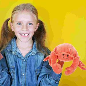Jual Plush Crab Hand Puppet Cartoon Hand Puppet Parentchild Interacti ...