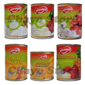 Jual Naraya Buah Kaleng Longan / Leci / Mandarin Orange / Peach ...