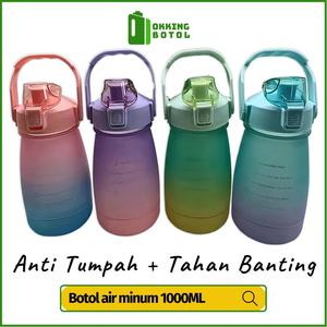 Jual BOTOL AIR MINUM GRADASI 1000ML | BOTOL MINUM WARNA RAINBOW 1 LITER ...