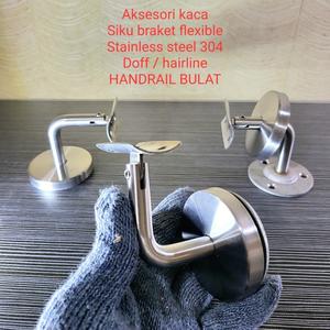 Jual HANDRAIL BULAT DOFF FLEXIBLE BRACKET HANDRAILING BANISTER TEMBOK ...