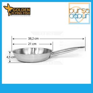 Jual Golden Flying Fish Stainless Steel Fry Pan Hardened 20 cm ...