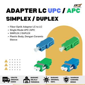 Jual Adapter Barrel Connector LC UPC / APC - Simplex / Duplex - LC APC ...