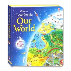 Jual USBORNE LOOK INSIDE OUR WORLD WITH 80 FLAPS TO LIFTBORNE LOOK ...