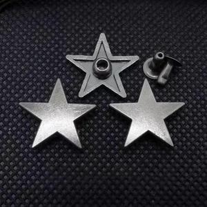 Jual 20 Pcs Five-Pointed Star Rock N Roll Rivet Metal Stud Spike Rivet ...