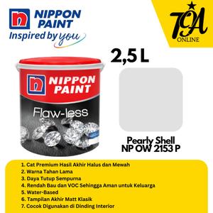 Jual Cat Tembok Interior Premium Nippon Paint Flawless Pearly Shell NP ...