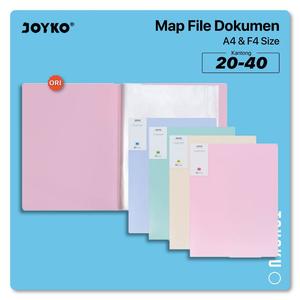 Jual Map File Dokumen Folder Bening Map Pastel Joyko - YelloW, F4-20 ...