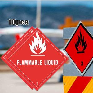 Jual Stiker Flammable 10x10cm Stiker Rambu Stiker Simbol K3 - Jakarta ...