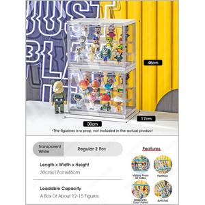 Jual ODOROKU Popmart Display Case With Magnetic Door And Removable ...