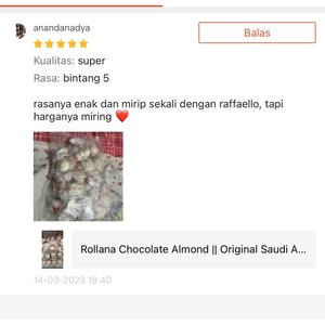 Jual Rollana Chocolate Almond || Rollanachocolate || Rollana Milk Choco ...