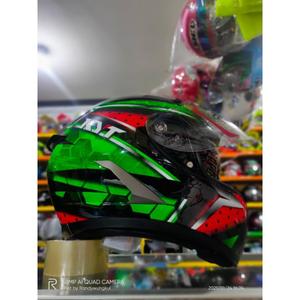 Jual Helm Falcon 2 Alstar Blak/Red/Gren//Helm Kyt Fullface Dobel Visor ...