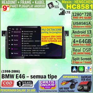 Jual Paket Headunit Android 9 inch + Frame + Soket PNP BMW E46 M3 318i ...