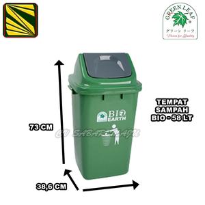 Jual Keranjang sampah / Tong Sampah / Tempat Sampah BIO 58 Liter Green Leaf - Jakarta Pusat ...