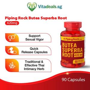 Jual Piping Rock Butea Superba Root 420mg, 90 Quick Release Capsules ...