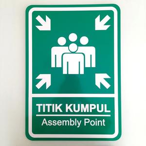 Jual NEW PRODUK RAMBU PLANG K3 TITIK KUMPUL 45CM X 60CM PLAT ALUMUNIUM ...