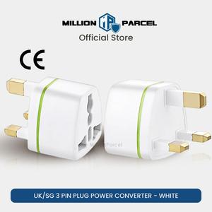 Jual New UK/SG 3 Pin Plug Converter UK 3 Pin Plug Adapter Travel ...