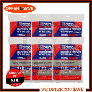 Jual BUNDLE OF 6 Paint Droop Sheet With Skid / Painting Sheet / Drop ...