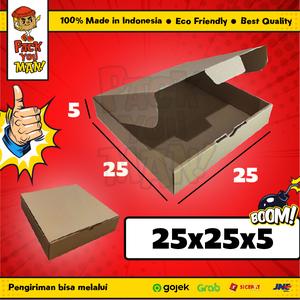 Jual 25x25x5 CM Kardus Diecut Packaging Box Kardus Corrugated Pizza ...