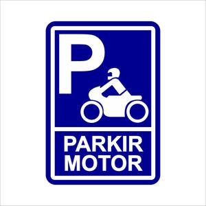 Jual NEW PRODUK SIGN PLAT PARKIR MOTOR UKURAN 30X40CM K3 RAMBU SAFETY ...