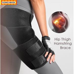 Jual Hip Thigh Hamstring Brace Compression Support Wrap Hip Flexor ...